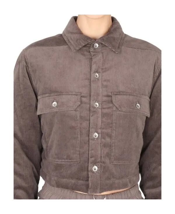 Rick Owens Cropped Jacket With Tassel Detail - Black