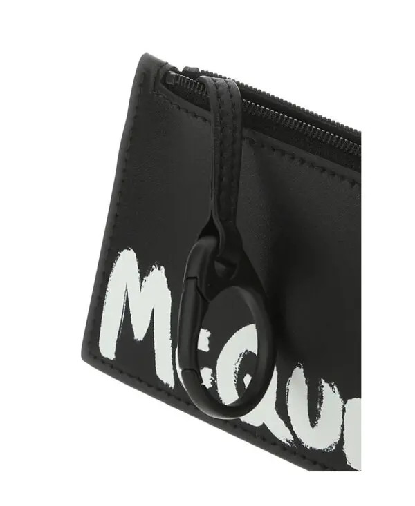 Alexander McQueen Logo Printed Card Holder