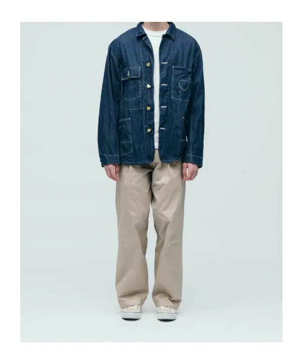 HUMAN MADE Collared Long-sleeved Denim Jacket