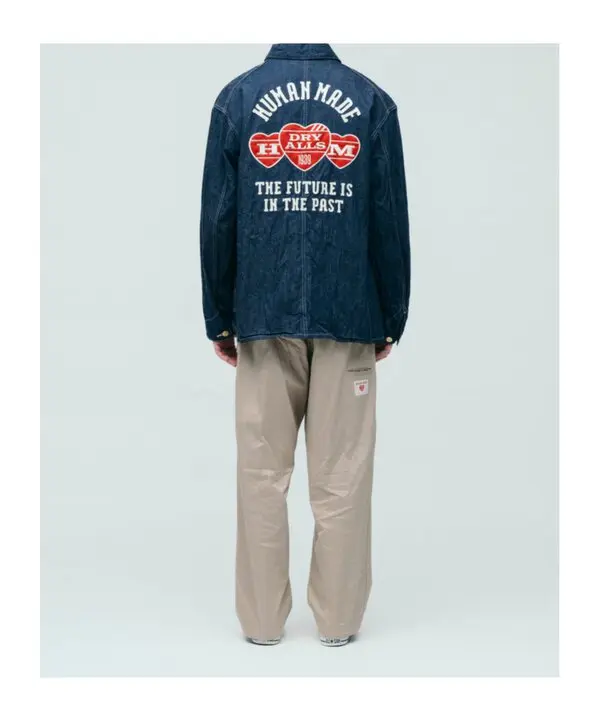 HUMAN MADE Collared Long-sleeved Denim Jacket