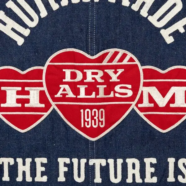 HUMAN MADE Collared Long-sleeved Denim Jacket