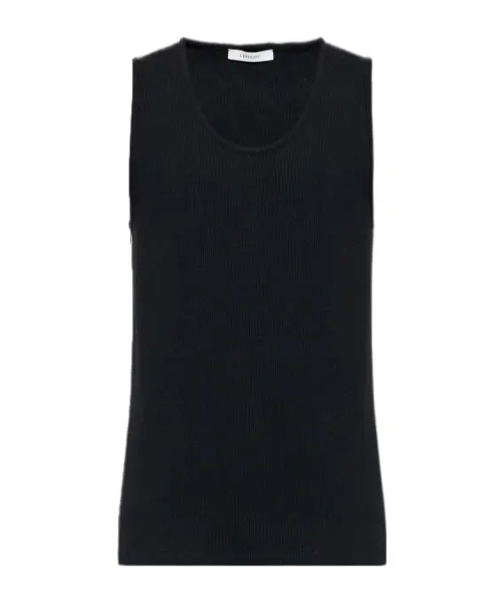 LEMAIRE Ribbed Tank Top - Black