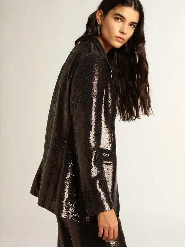 GOLDEN GOOSE Sequined Single-breasted Blazer