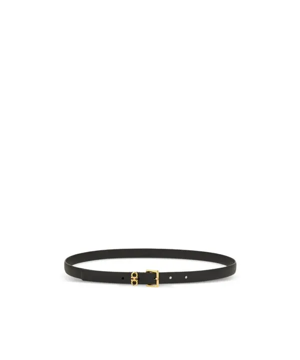 FERRAGAMO Gancini Buckle Belt - Black