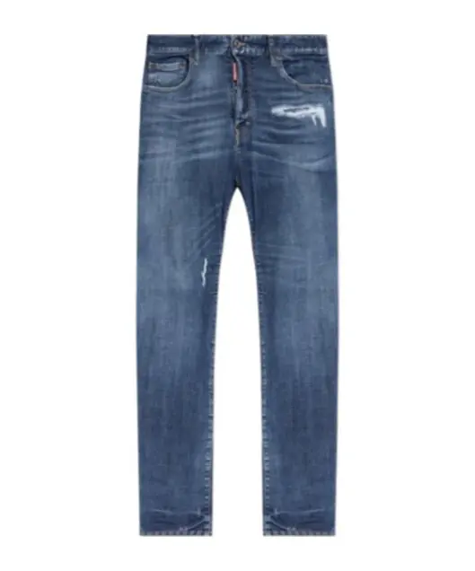 Dsquared2 Distressed Straight-leg Jeans