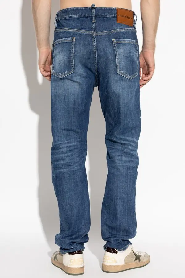 Dsquared2 Distressed Straight-leg Jeans