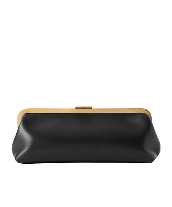 Proenza Schouler Amory Leather Clutch - Black