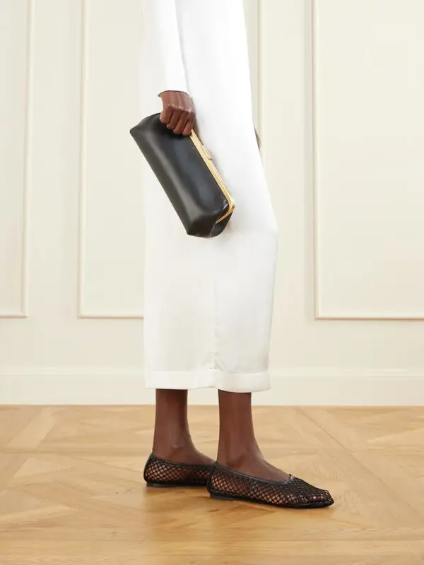 Proenza Schouler Amory Leather Clutch - Black