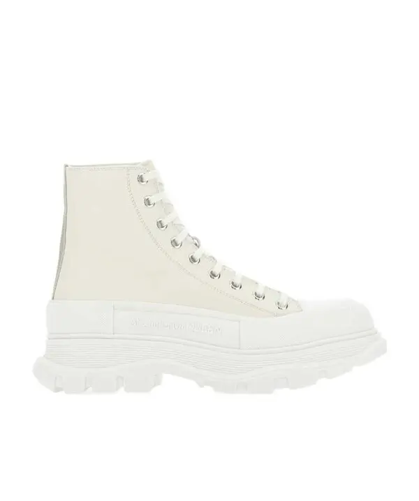 Alexander McQueen Lace-up Chunky Boots - Nude