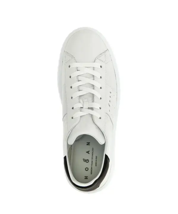 Hogan H-stripes Lace-up Sneakers - White