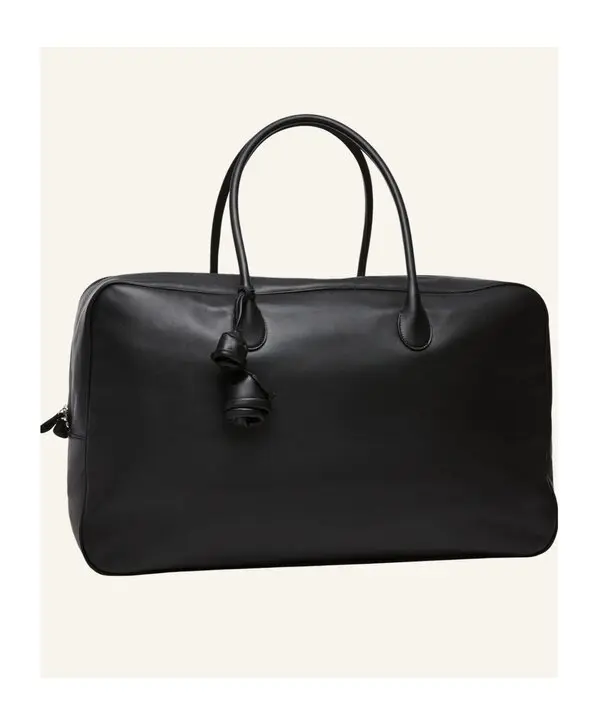 Magda Butrym Brigitte Leather Travel Bag With Flower Charm - Black