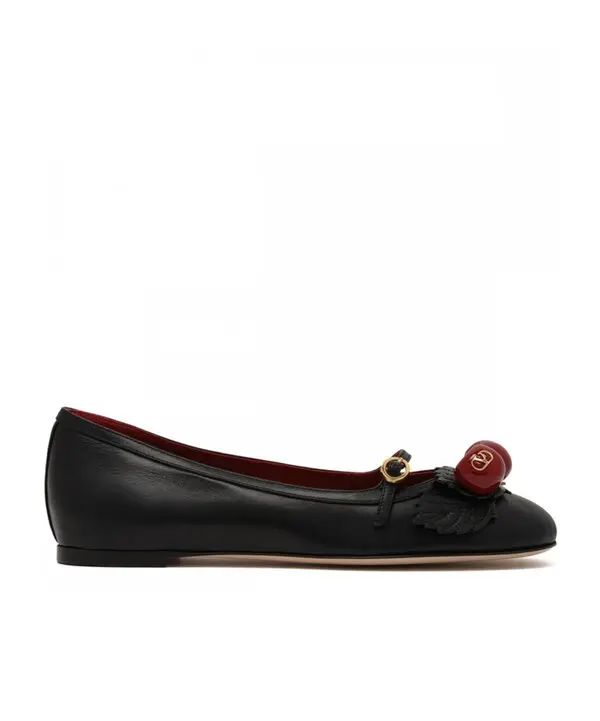 Valentino Garavani Cherry Detail Ballet Flats