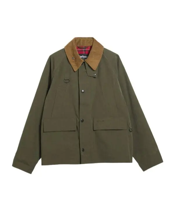 Barbour Corduroy Collar Plaid Lined Jacket