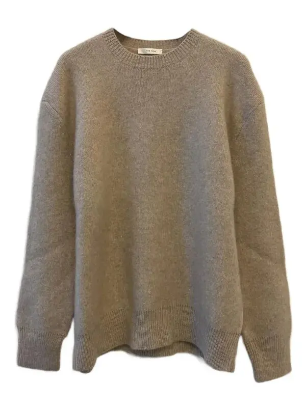 THE ROW Crew Neck Cashmere Sweater - Brown