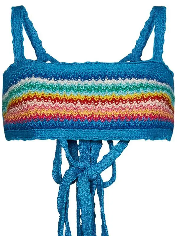 Alanui Over The Rainbow" Sleeveless Knitted Top