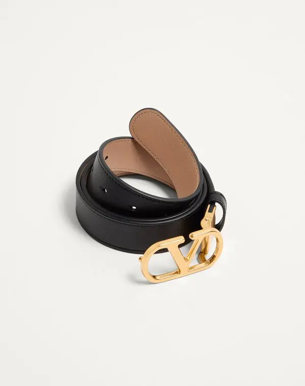Valentino Garavani Vlogo Signature Reversible Belt - Nude