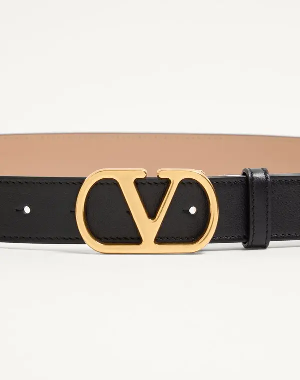 Valentino Garavani Vlogo Signature Reversible Belt - Nude