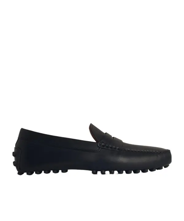 TOD'S Logo Embossed Penny Loafers