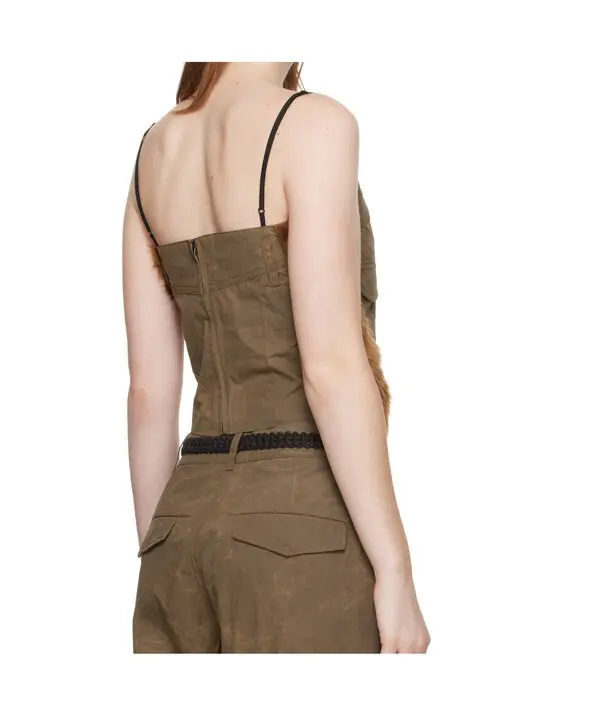 Andersson Bell Cropped Bustier Top