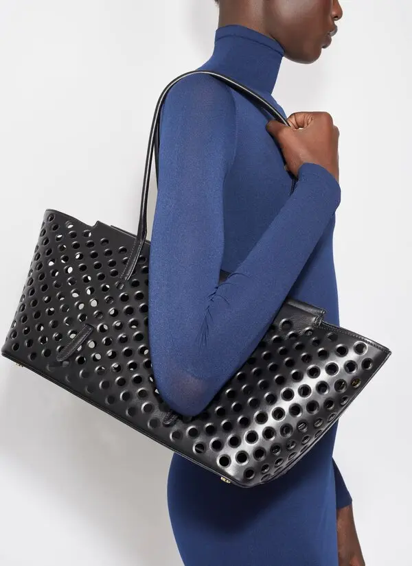 Alaïa Neo Mina 32 Zipped Tote Bag