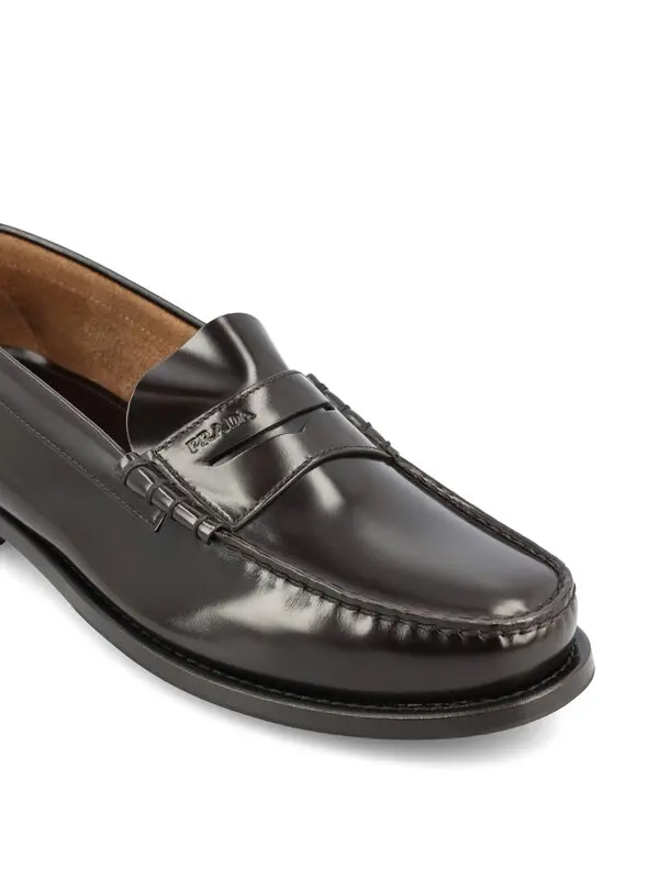Prada Letter Detail Loafers