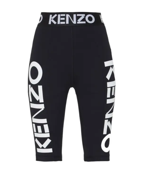 Kenzo Logo Printed Knee-length Athletic Shorts
