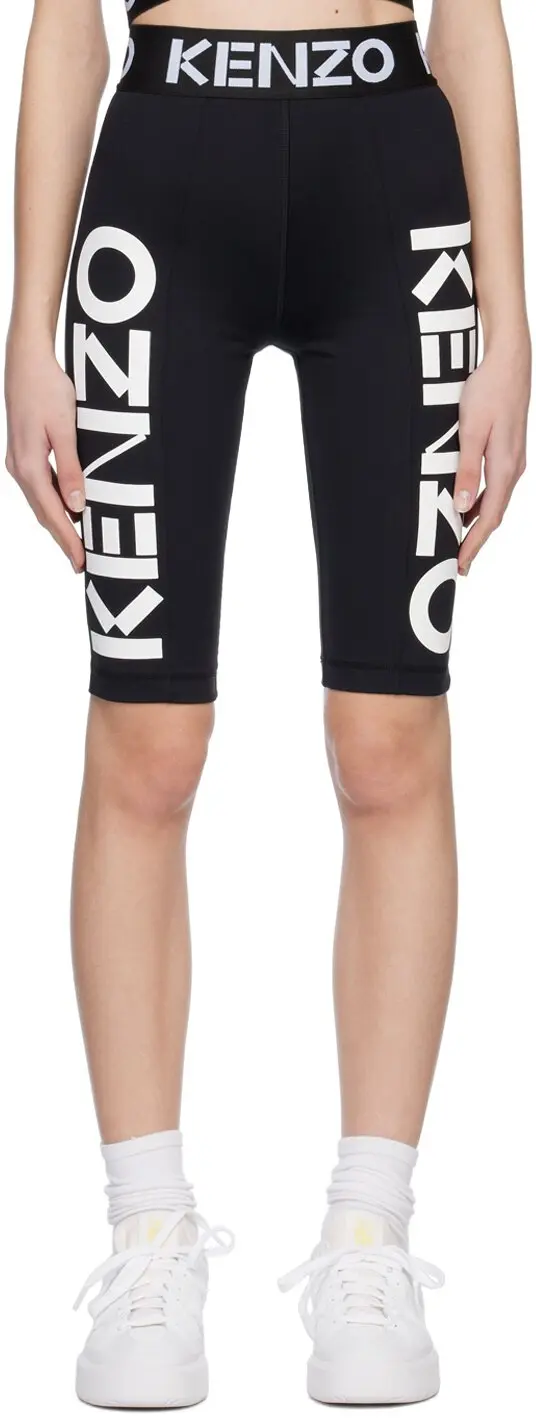 Kenzo Logo Printed Knee-length Athletic Shorts