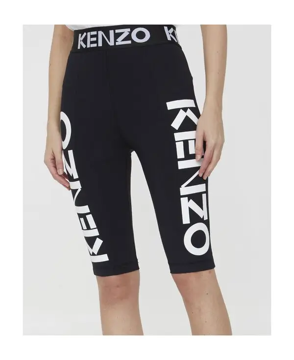 Kenzo Logo Printed Knee-length Athletic Shorts