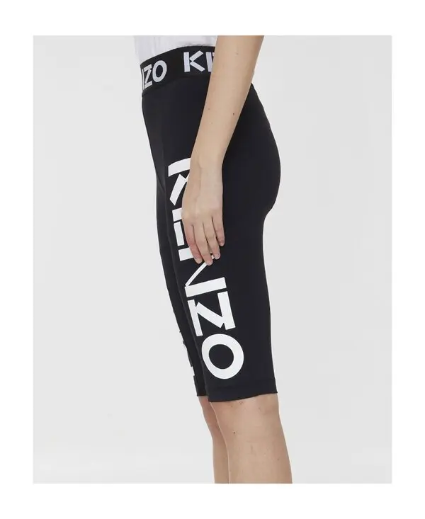 Kenzo Logo Printed Knee-length Athletic Shorts