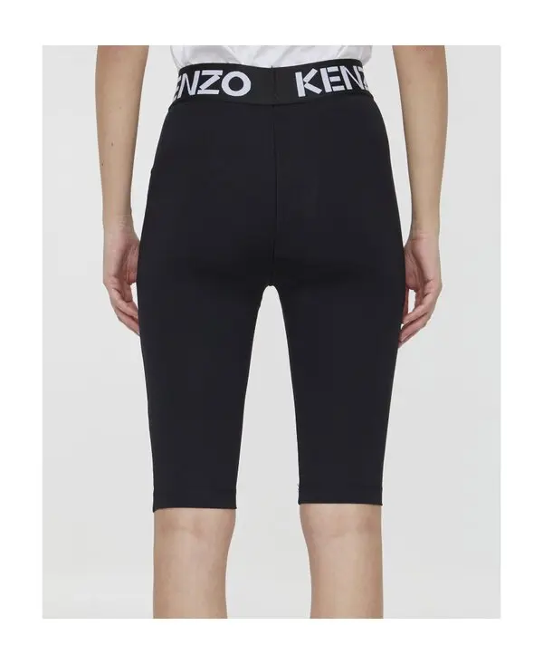 Kenzo Logo Printed Knee-length Athletic Shorts
