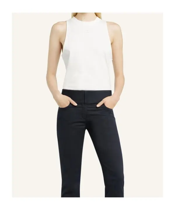COURREGES Fitted Tank Top With Ac Logo