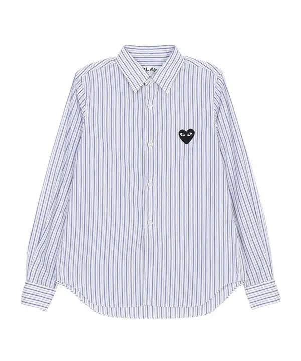 Play Comme Des Garcon Striped Long Sleeve Shirt