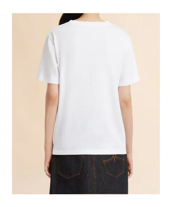 Marni Short Sleeve Crewneck T-shirt With Flocked Logo