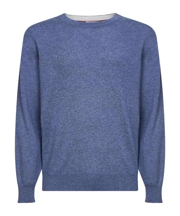 Brunello Cucinelli Crewneck Knitted Jumper - Blue