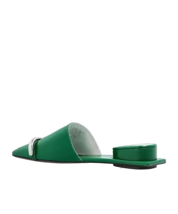 Tory Burch Pierced Leather Mules