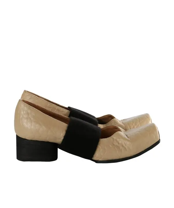 UMA WANG Strappy Ballerina Flats - Black