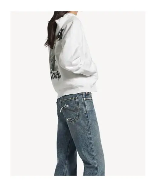 Balenciaga Zip-up Hoodie With Salon De Couture Artwork - White