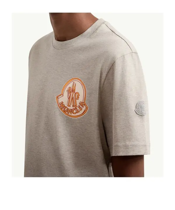 Moncler Logo Printed Crewneck T-shirt