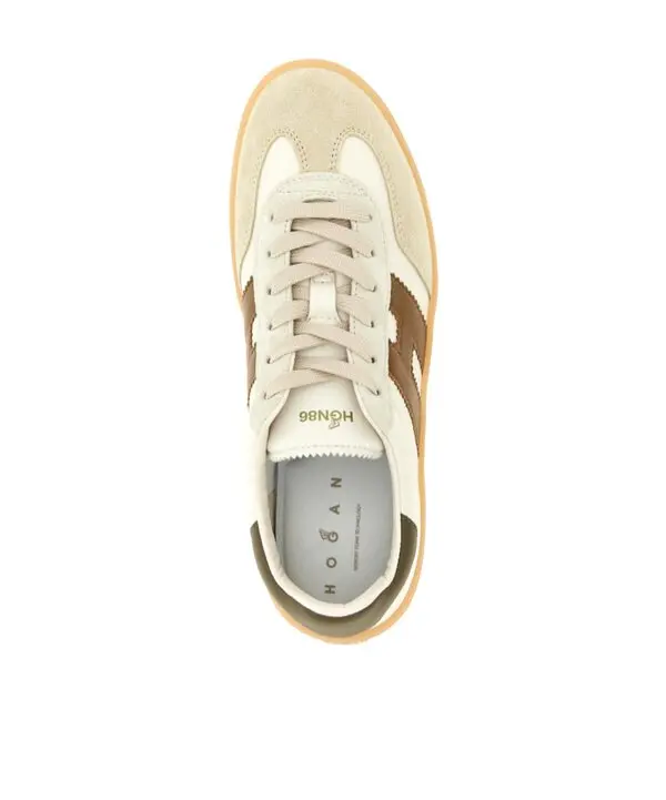 Hogan Cool Lace-up Sneakers With Contrasting Inserts