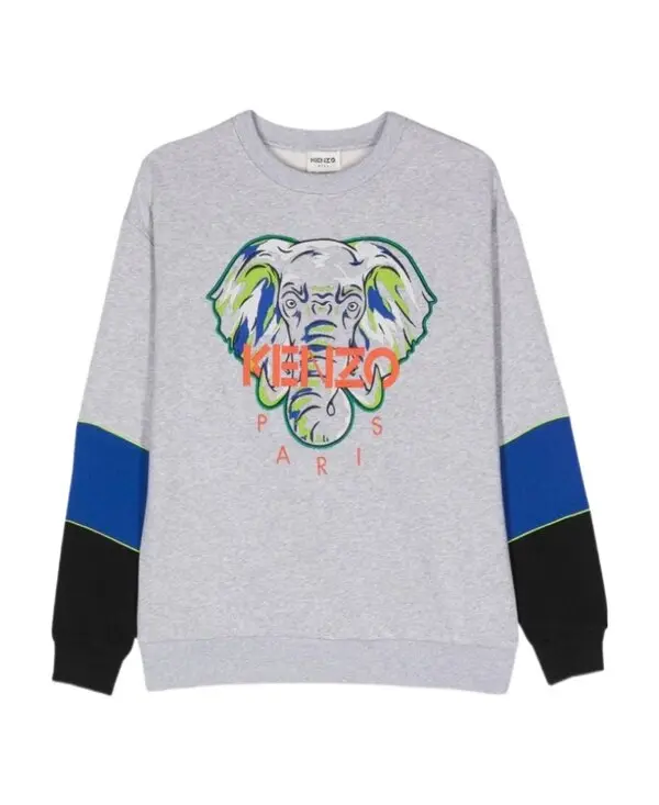 Kenzo Pattern Splicing Sweater