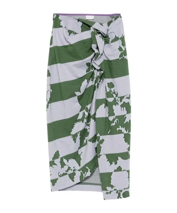 Dries Van Noten Printed Midi Skirt