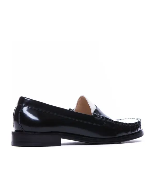 STUART WEITZMAN Round Toe Loafers - Black