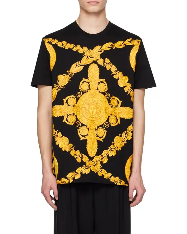 Versace Baroque Printed Crewneck T-shirt