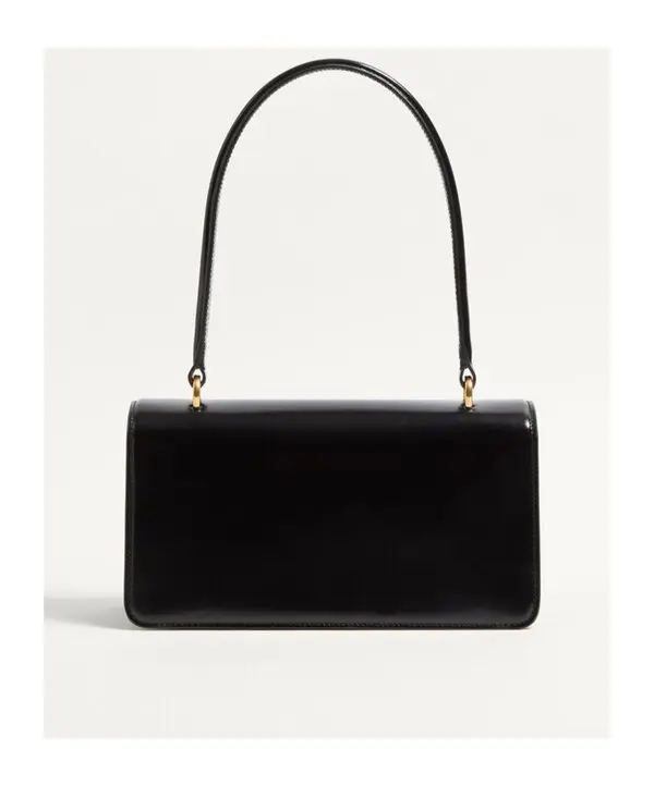 Valentino Garavani Vain Foldover Shoulder Bag - Black