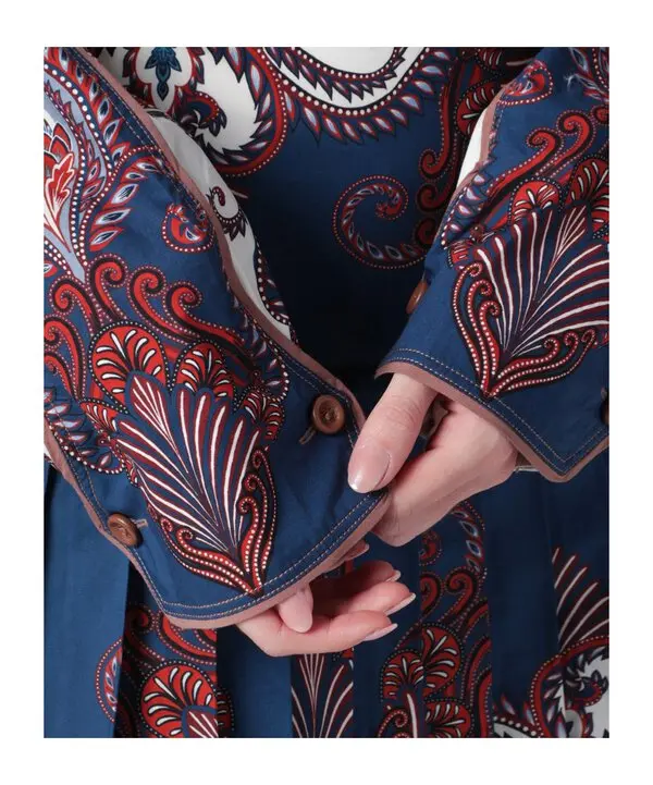 Farm Rio Arabesque Print Long Sleeve Shirt