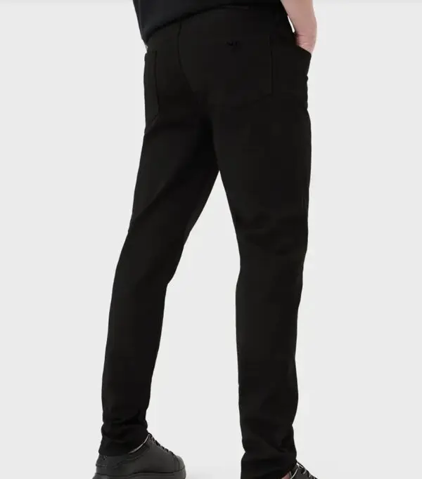 Emporio Armani Slim-fit Jeans With Eagle Logo Plaque