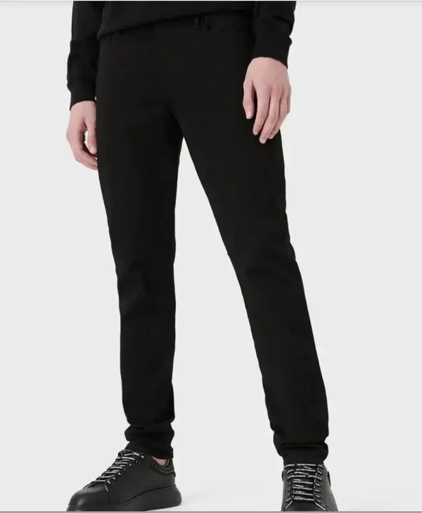 Emporio Armani Slim-fit Jeans With Eagle Logo Plaque