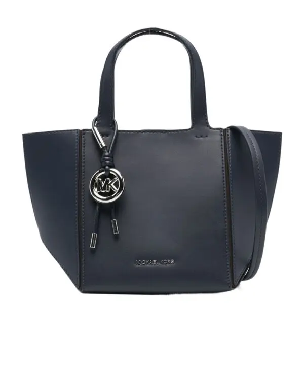 Michael Kors Logo Charm Top Handle Bag - Black