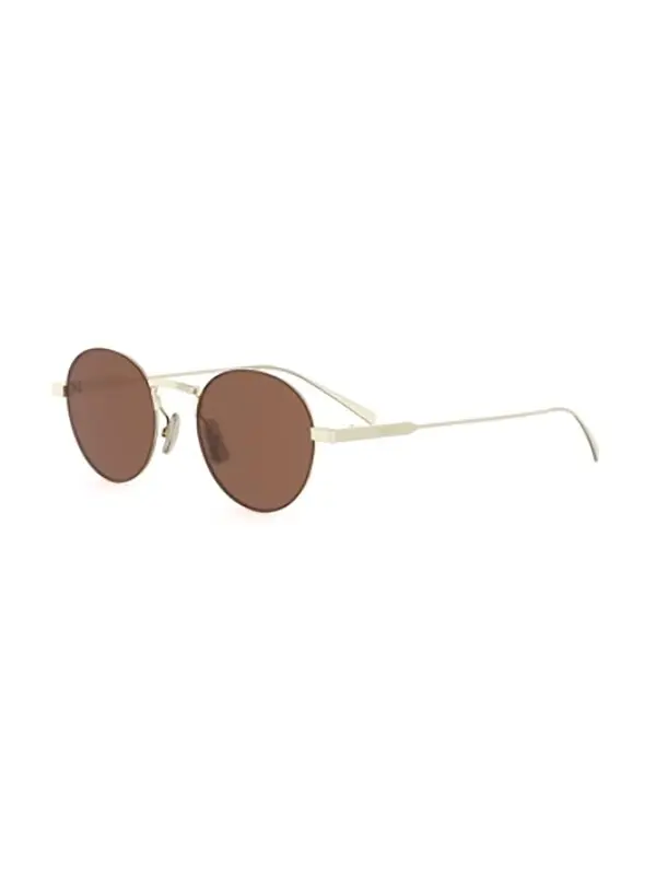 Celine Round Frame Sunglasses - Brown