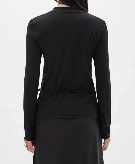 ANN DEMEULEMEESTER V-neck Wrap Cardigan